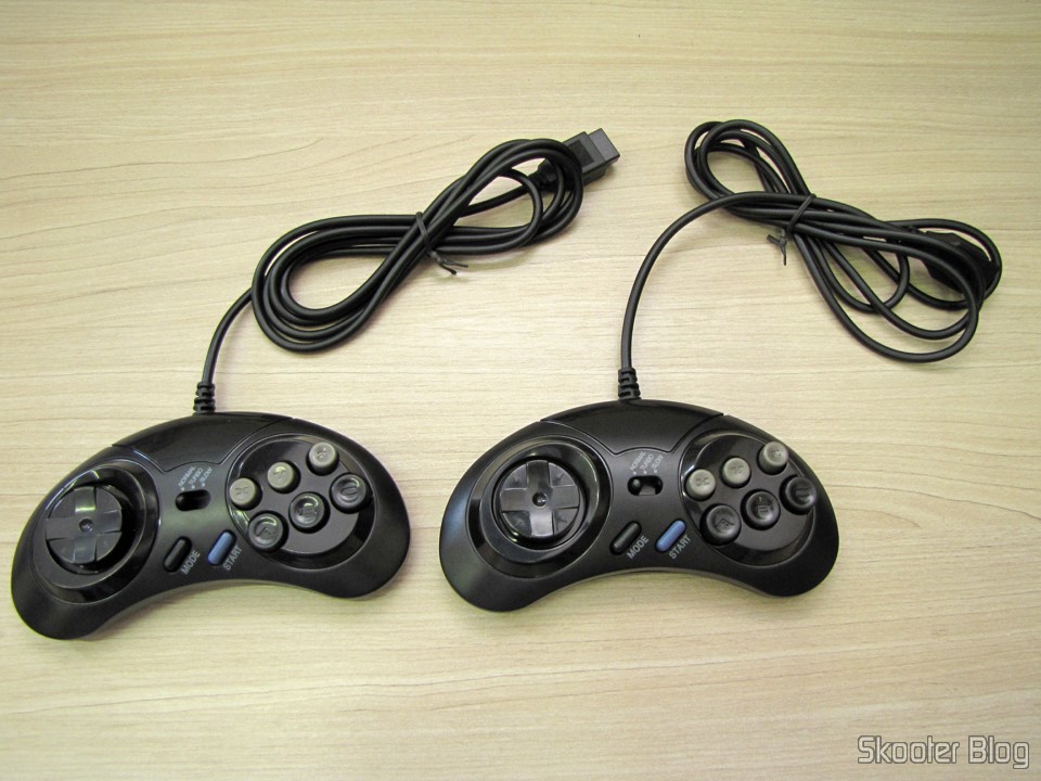 eBay: 2 Controladores de Mega Drive e Master System com 6 botões (2x ...