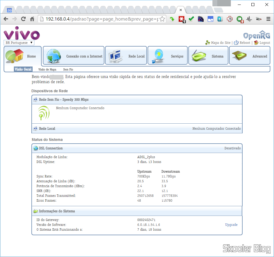 Modem Vivo WiFi em Modo Bridge - Datacom DM2270 ADSL 2FT + 2I - Askey ...