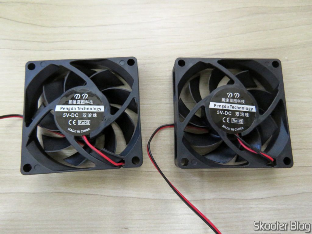 [Unboxing] 2 Ventiladores (Fans) 70x70x15mm com Rolamentos de Esferas e ...